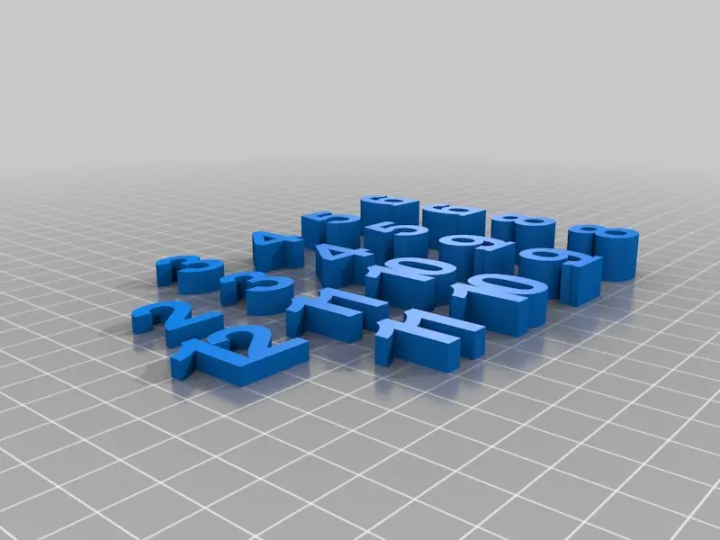3D Printer Files | 3MF File | Catan numbers | Creality Cloud