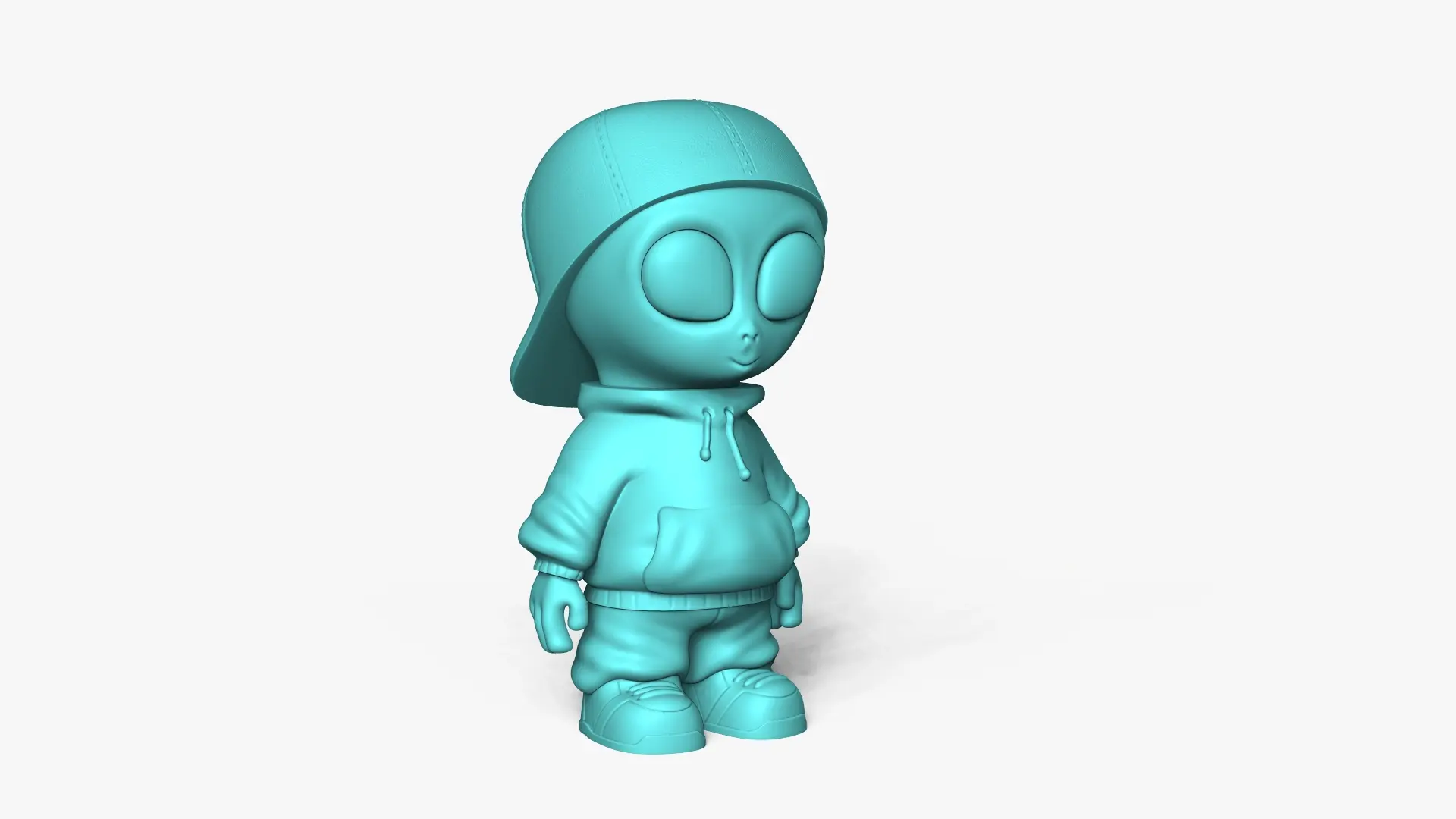 Characters & Creatures STL Download - Cute Alien Miniature - Cap - 02 ...