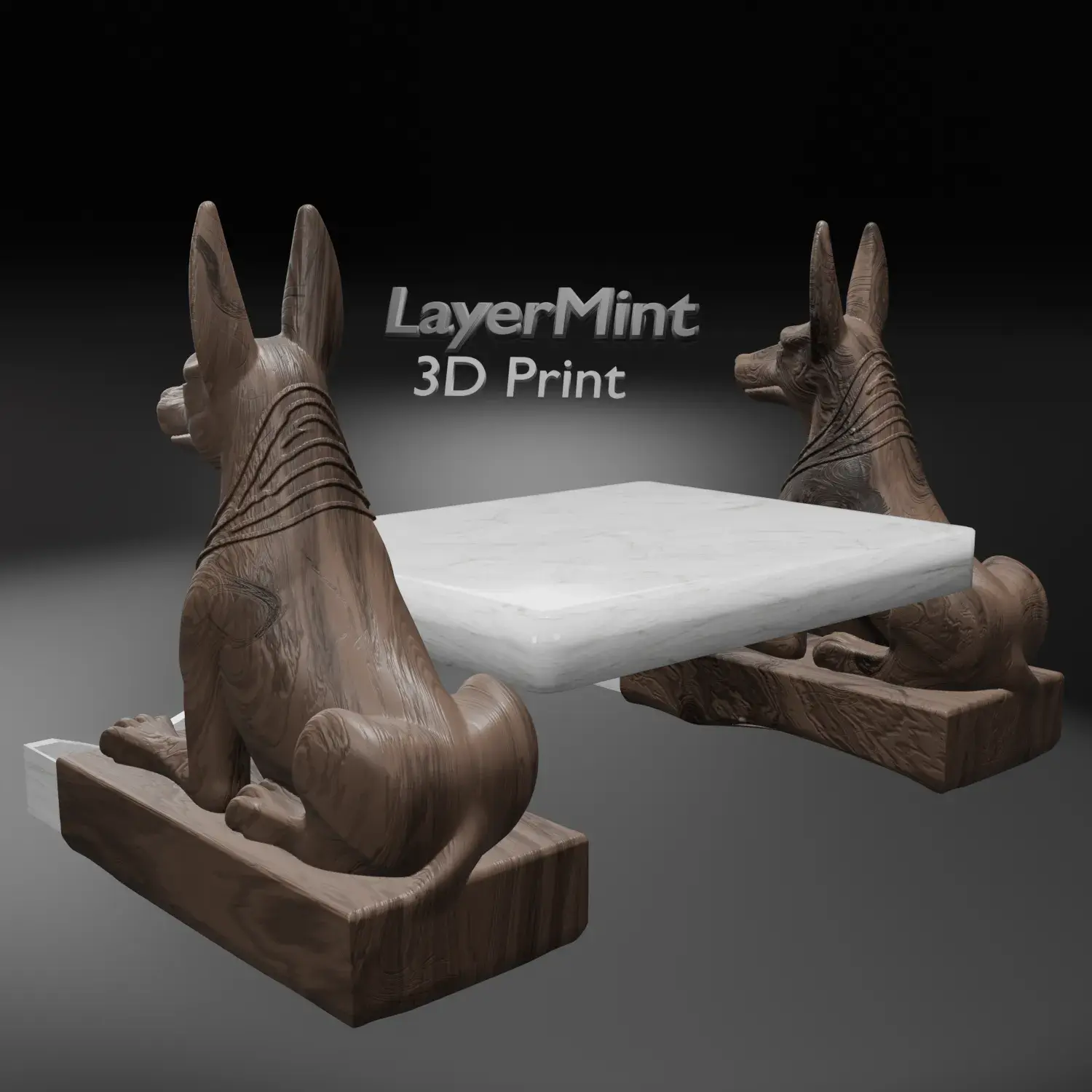Home Decorations & Ornaments STL Download - Anubis Laptop Stand ...