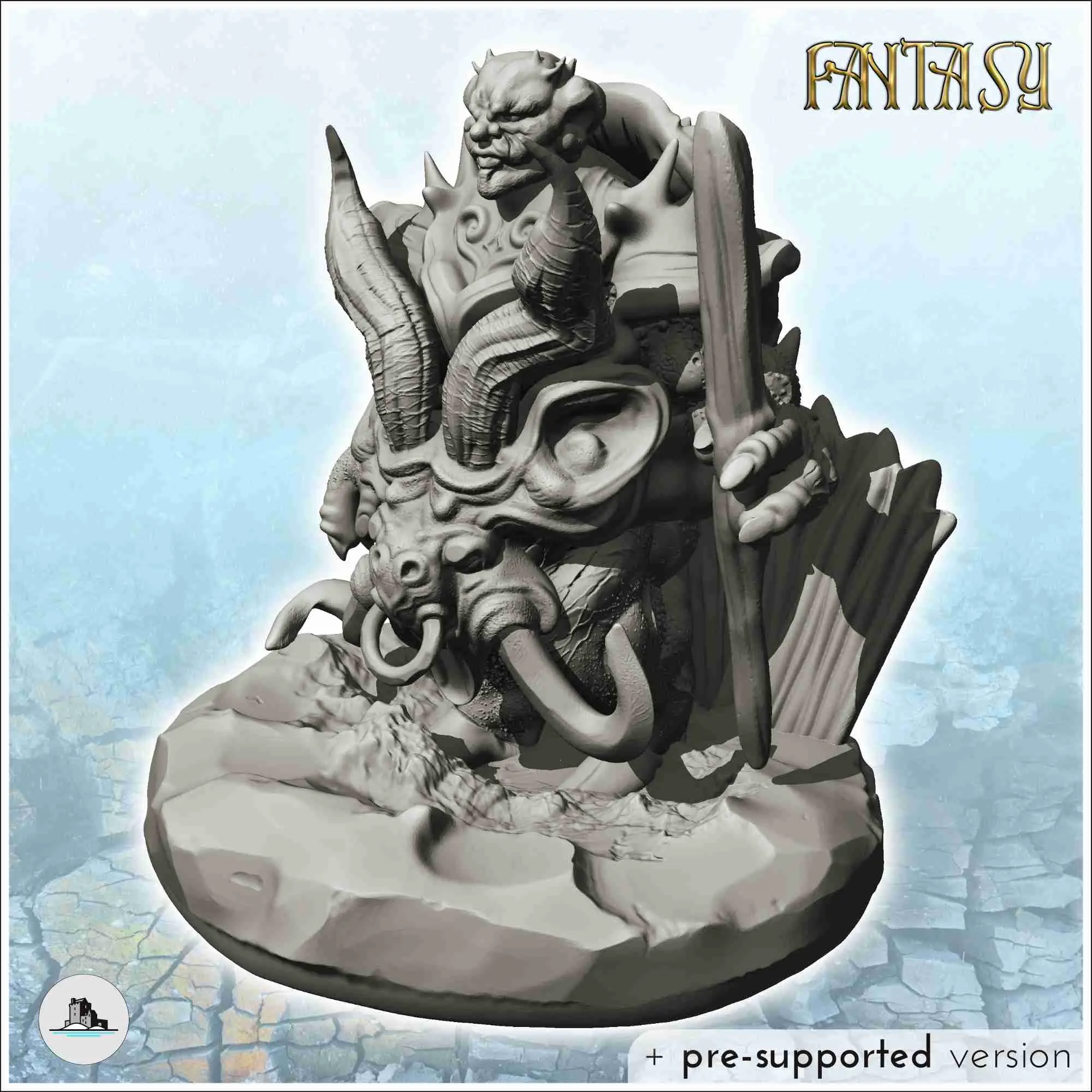 Characters & Creatures STL Download - Evil creature with large belly ...