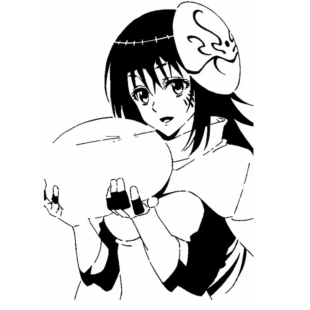 Free Characters & Creatures STL Download - Rimuru and Shizu stencilby ...