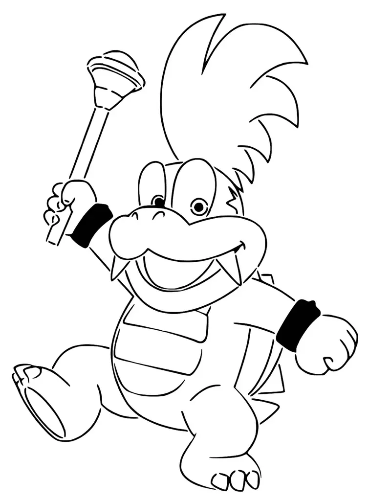 Free Characters & Creatures STL Download - Larry Koopa stencilby SMT_M 🦊