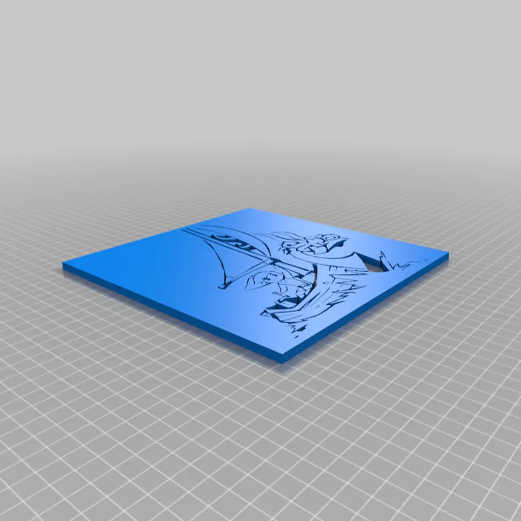 Toon Link stencil 3 | 3D models download | Creality Cloud