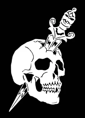 Free Digital Art STL Download - 2D Dagger Skullby SMT_M 🦊