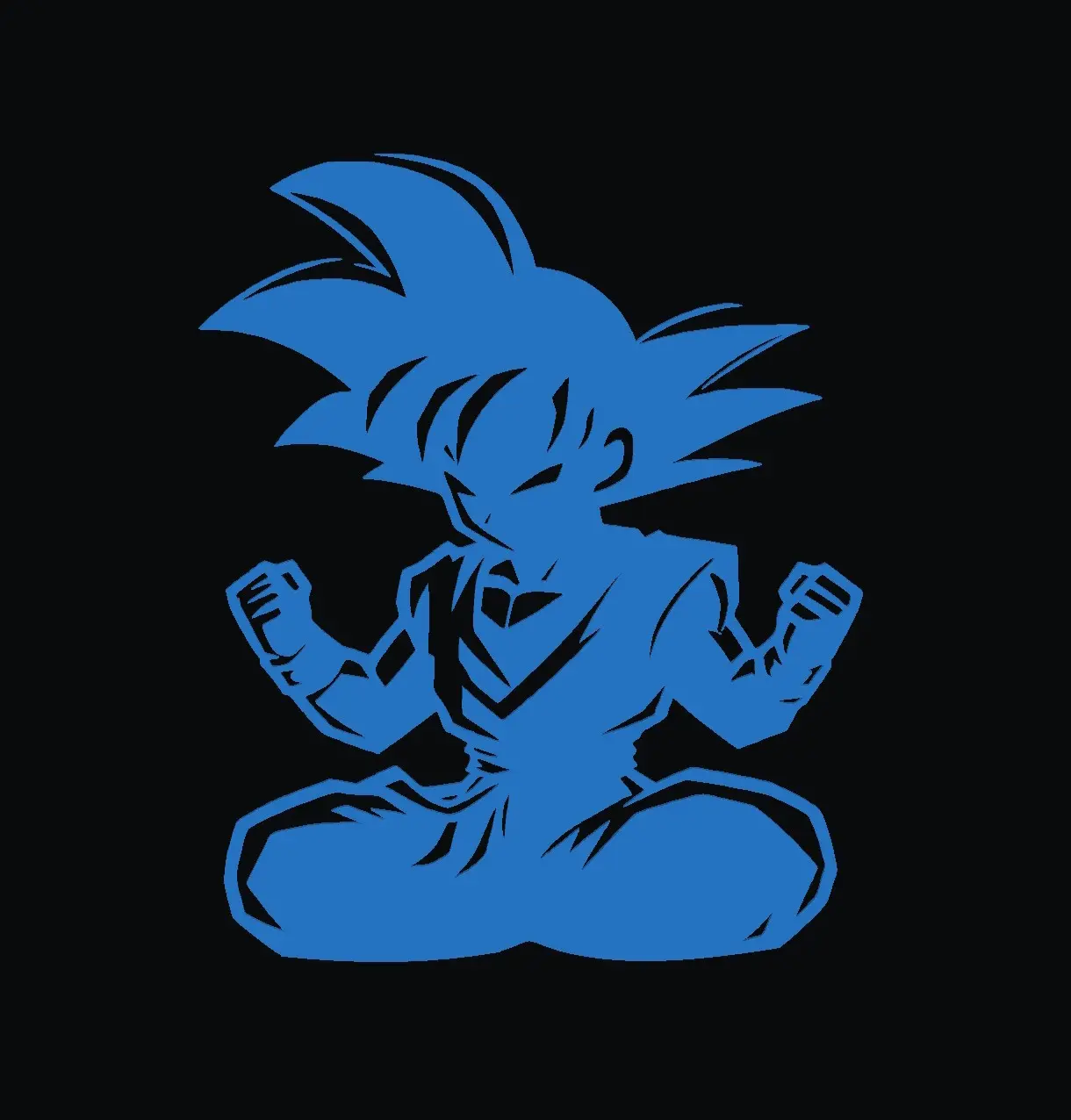 Free Other STL Download - Goku by Mauricioruizc