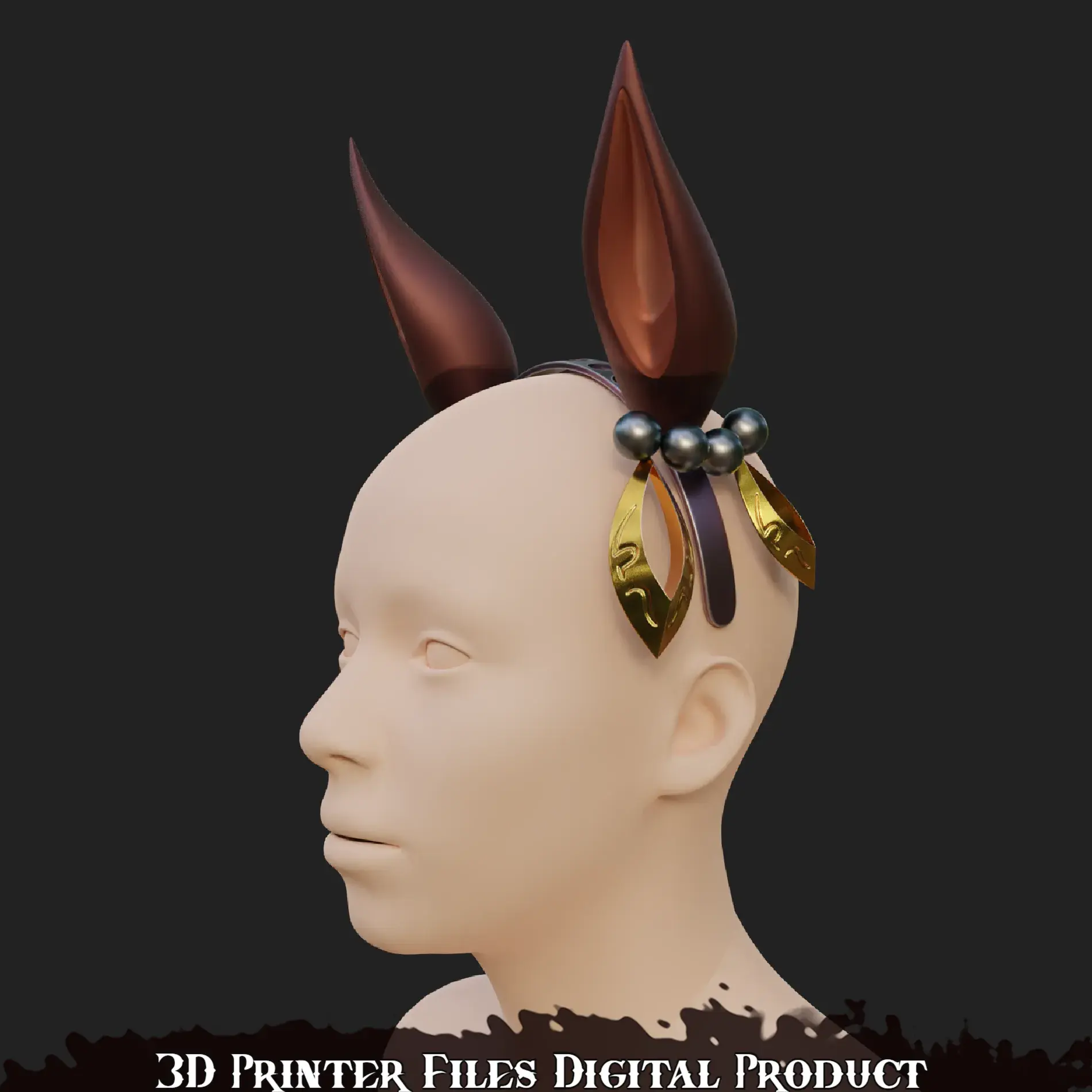 Cosplay STL Download - Seeking The Pearl Ears and Head Uma musume ...