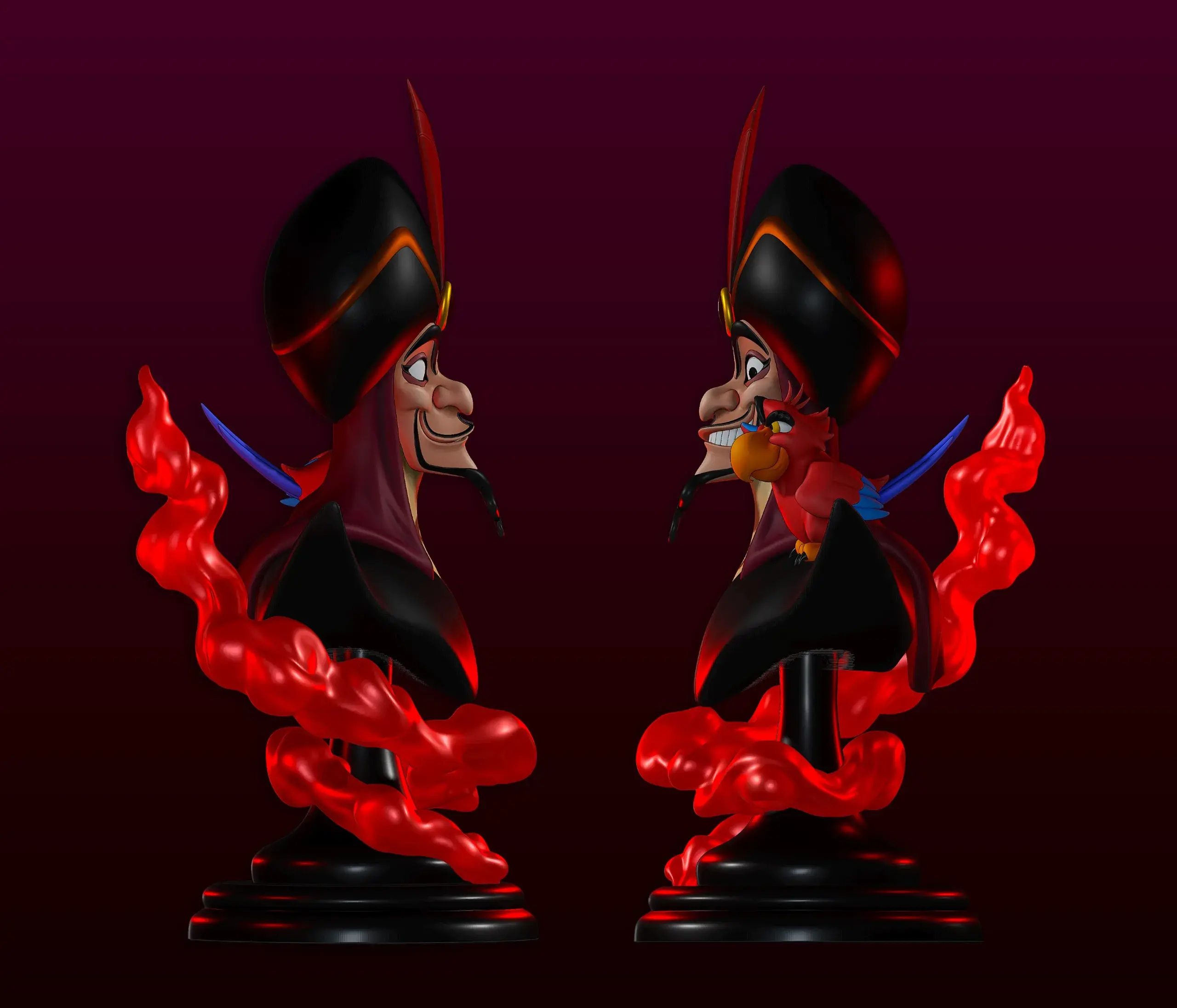 Characters & Creatures STL Download - Jafar Bust / Figure - Disneyby ...
