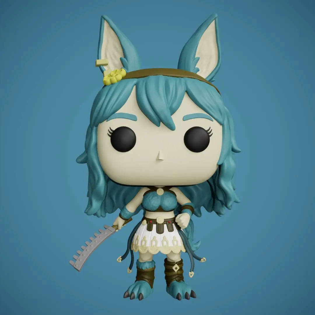 Sculptures & Artworks STL Download - Funko Lenja - Atelierby Axos3D