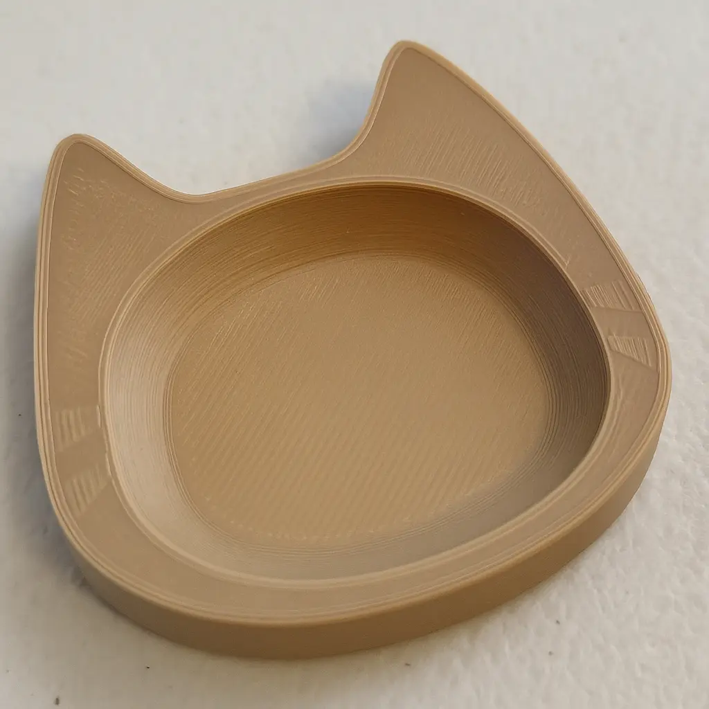 3D Printer Files | 3MF File | Wooden Cat Coaster | Creality Cloud