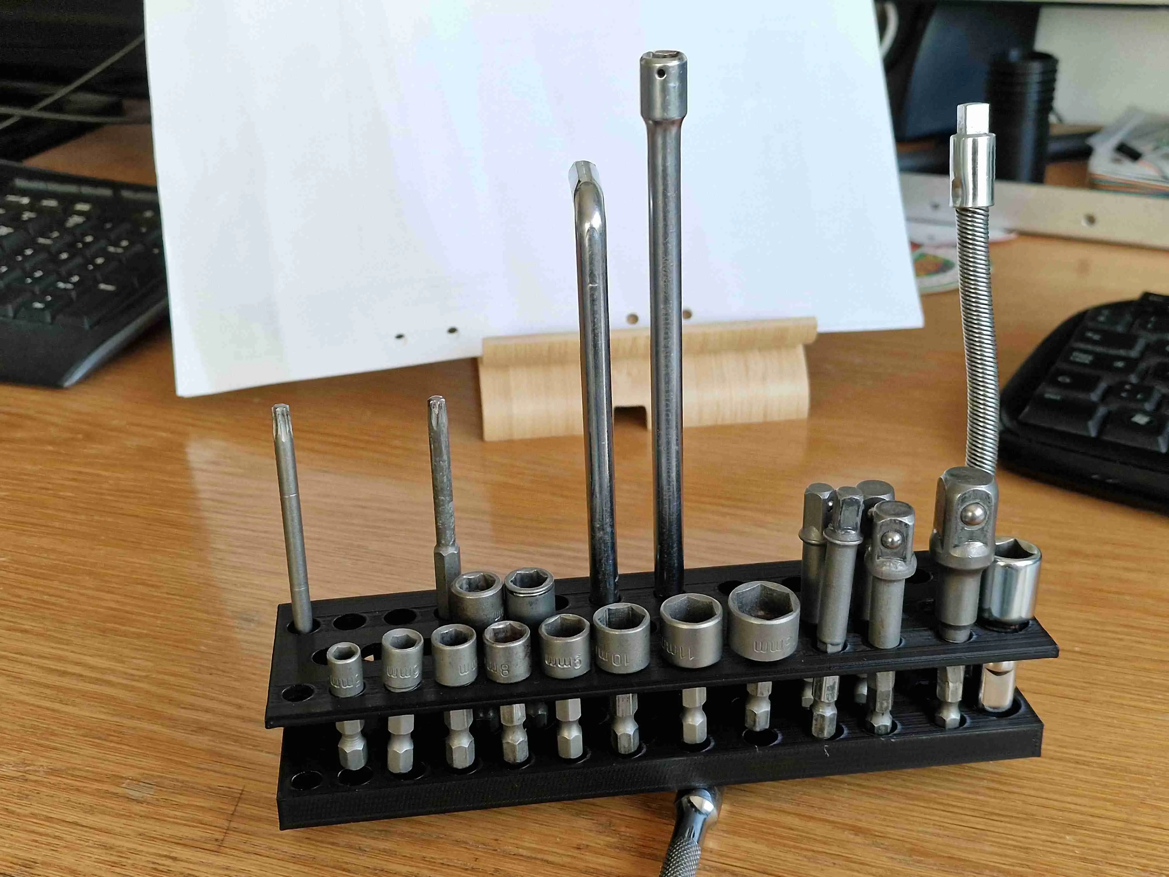 Free Tools & Spare Parts STL Download - Bits storage and 1/4 extender ...