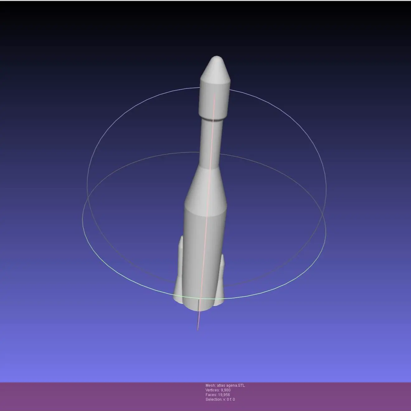 Free Vehicles & Machinery STL Download - Atlas Agena Rocket Printable ...