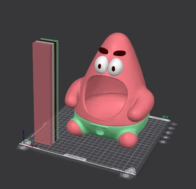3D Printer Files | 3MF File | Patrick Star Pencil Holder | Creality Cloud