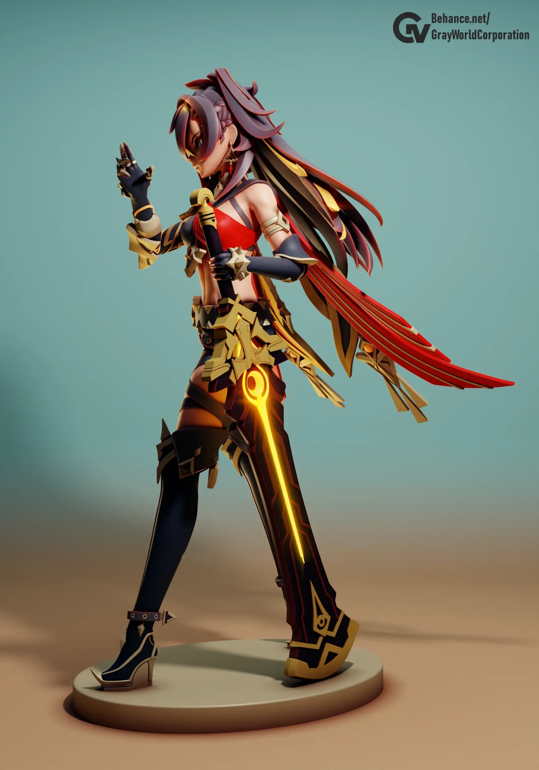 Characters & Creatures STL Download - Dehya | Genshin Impactby Gray ...