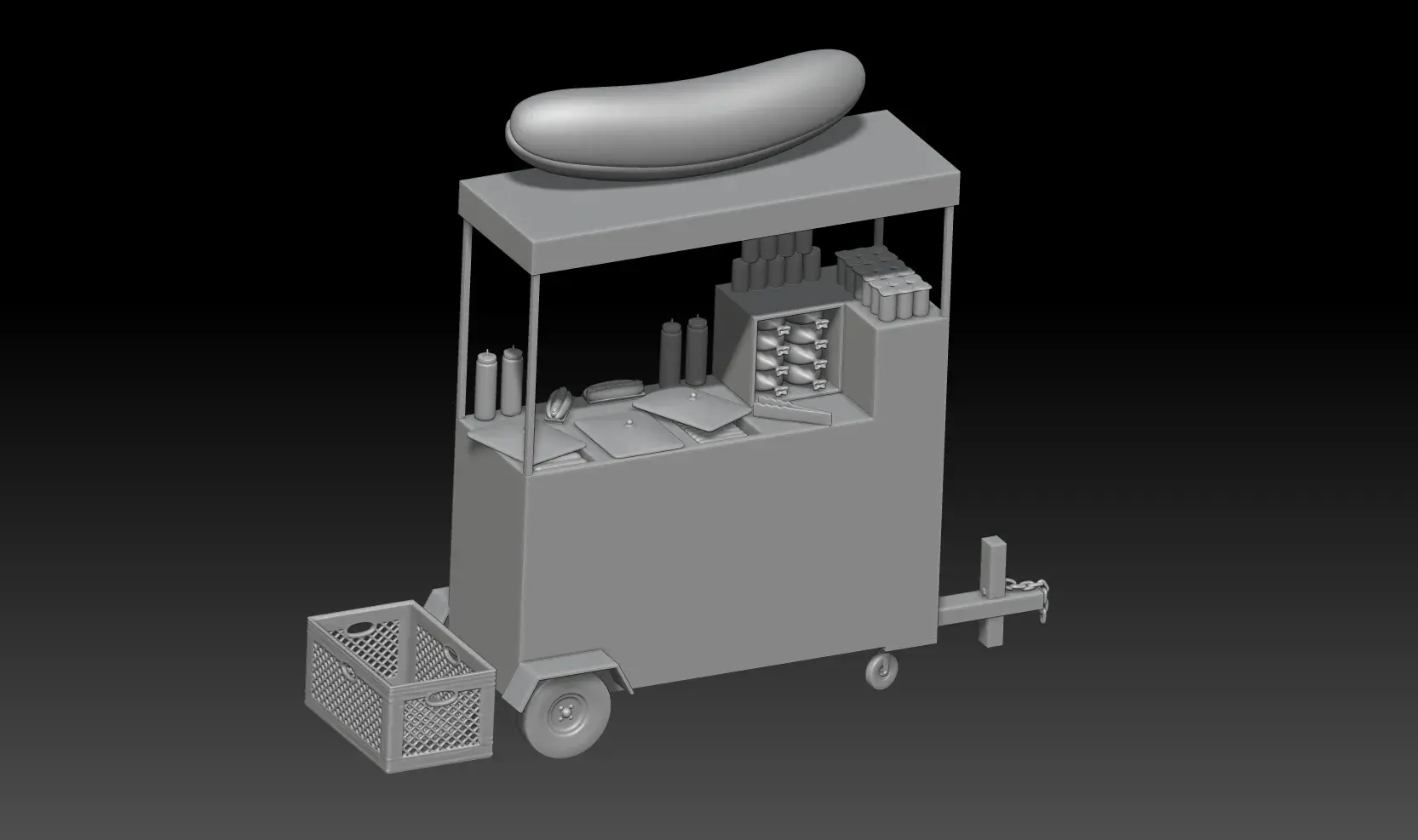 Other STL Download - New York Hot Dog Cart Propsby Gigi_toys