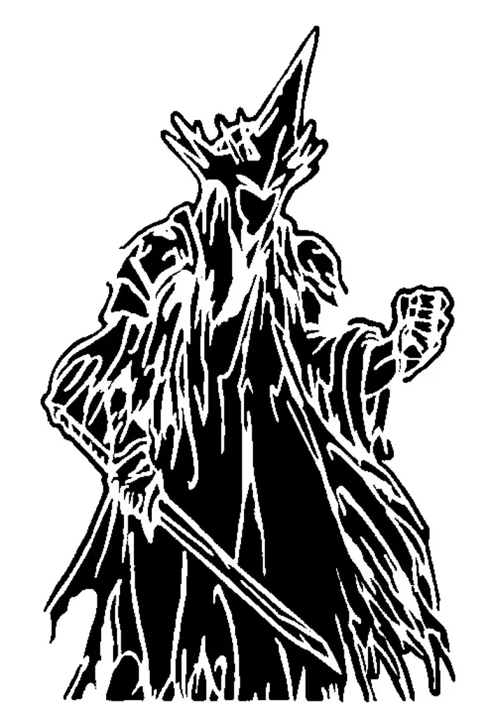 Free Characters & Creatures STL Download - Ring Wraith stencilby SMT_M 🦊