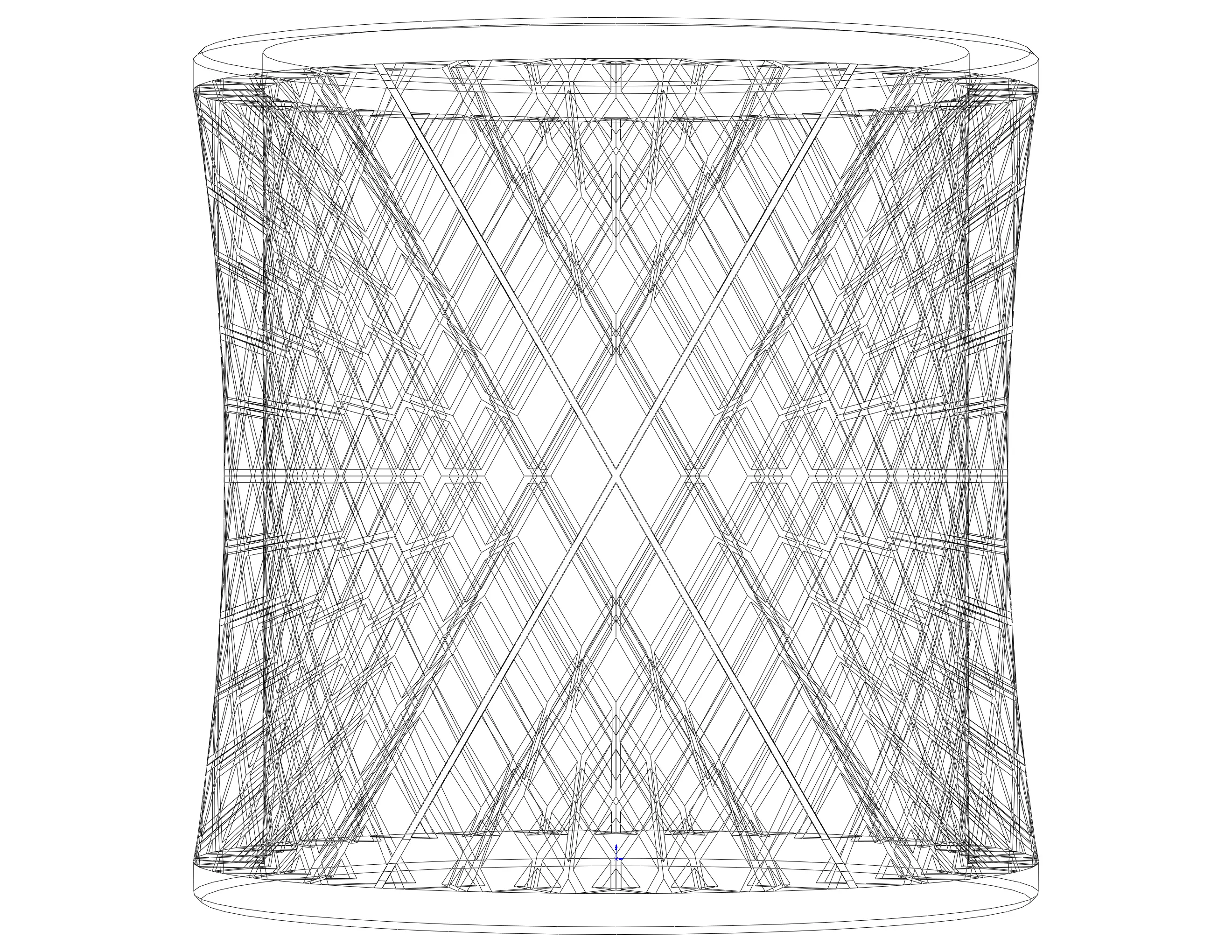 Test Models STL Download - Circular Lattice Holderby MR AnyCAD