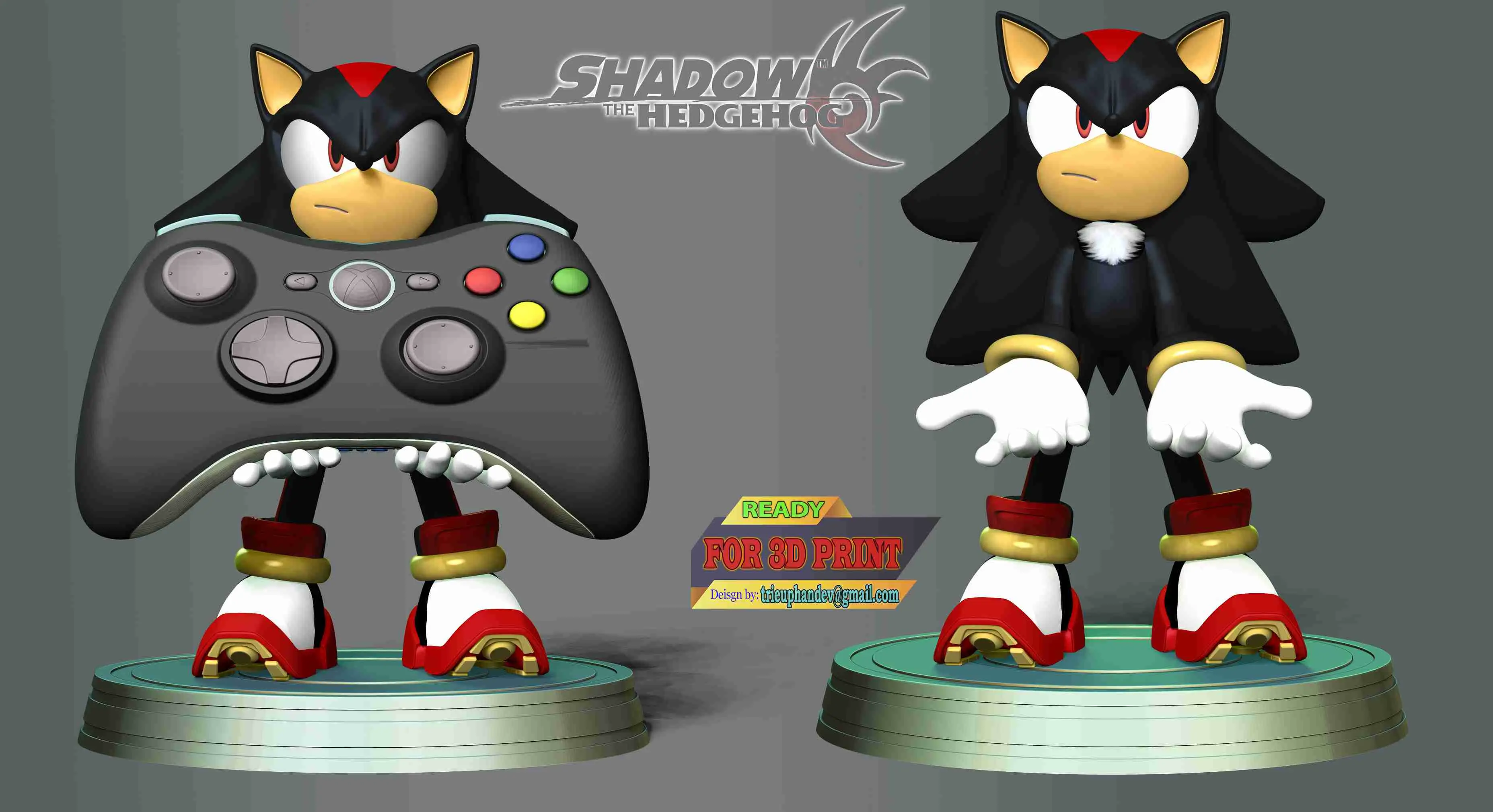 Characters & Creatures STL Download - Shadow the Hedgehogby Bon Bon Store