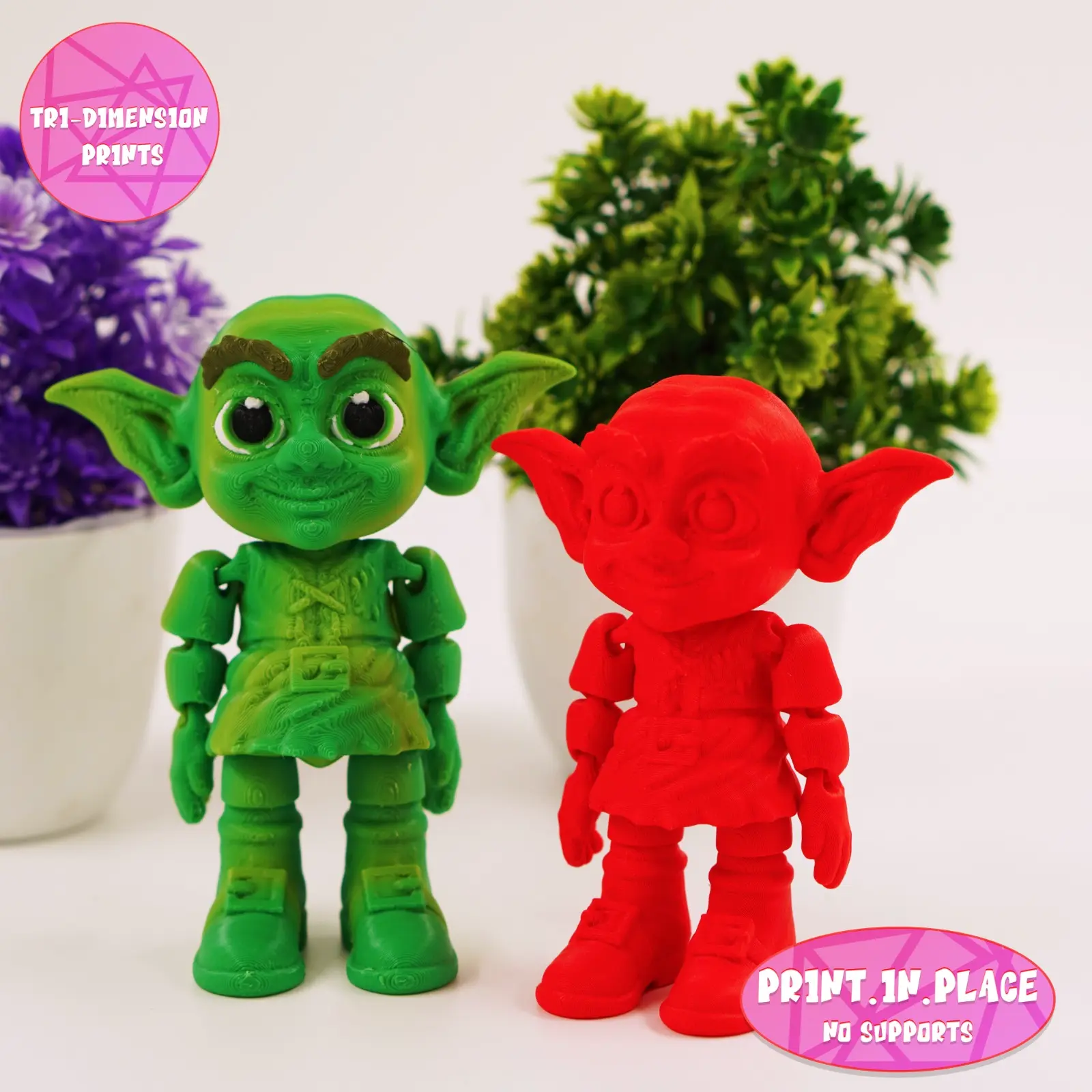PRINT IN PLACE CUTE FLEXI GOBLIN | 3D models download | Creality Cloud
