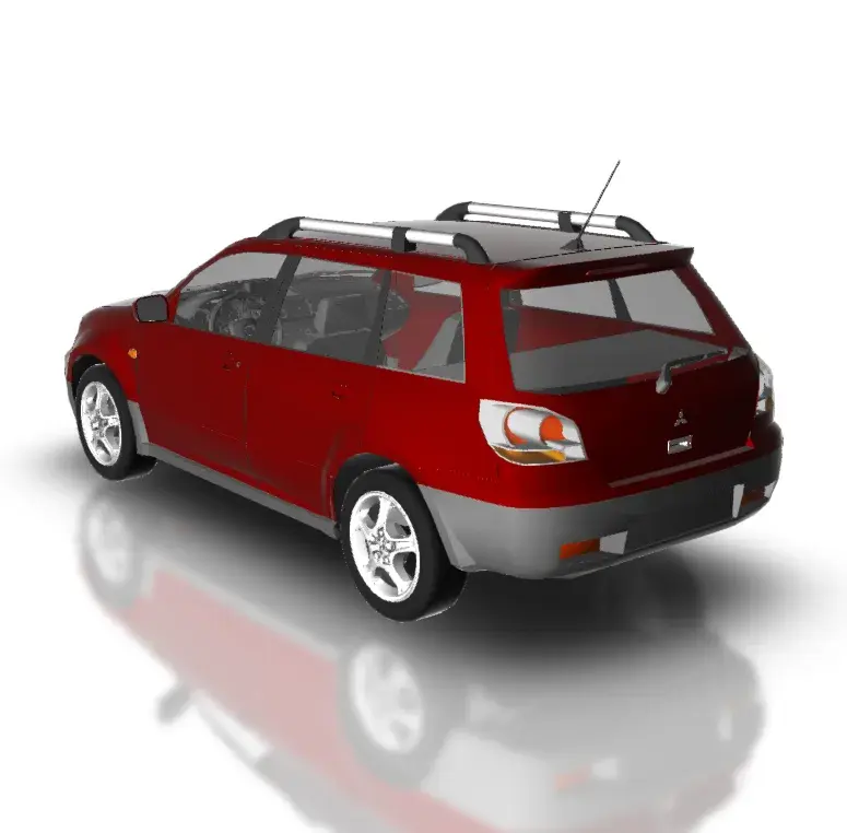 Vehicles & Machinery STL Download - Mitsubishi Outlander 2004by 3DCARSALON