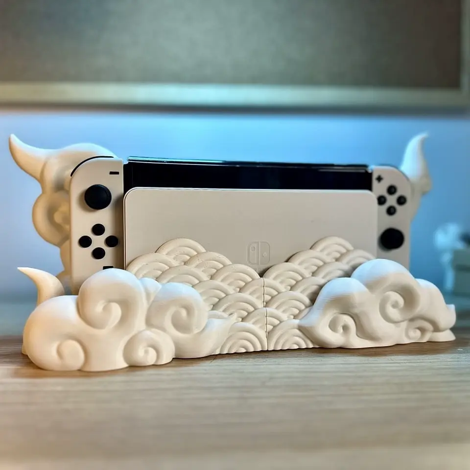 3D Printer Accessories STL Download - soporte Nintendo Switch Nubes ...