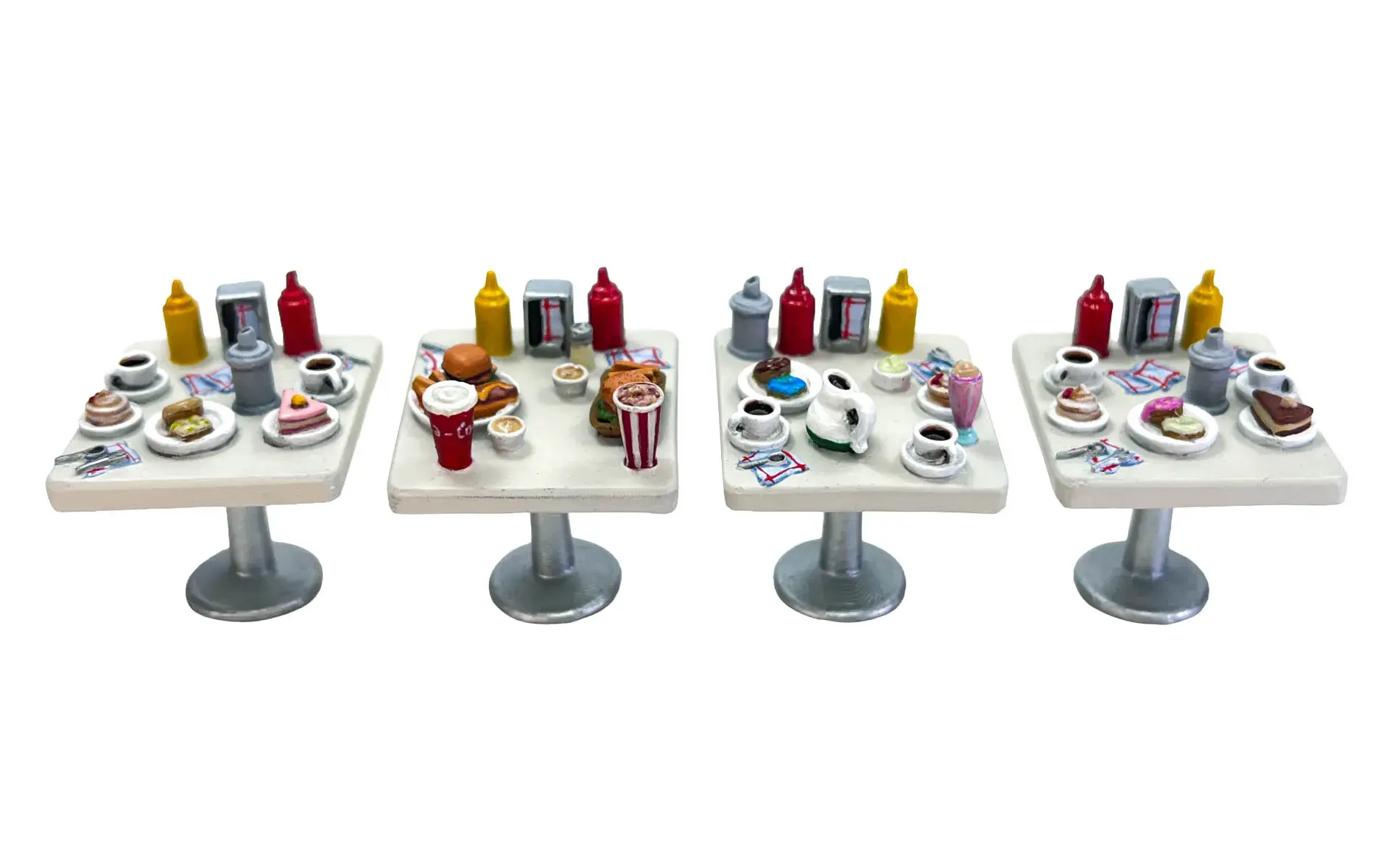 Props & Terrain STL Download - Diner Tablesby Tiny Furniture