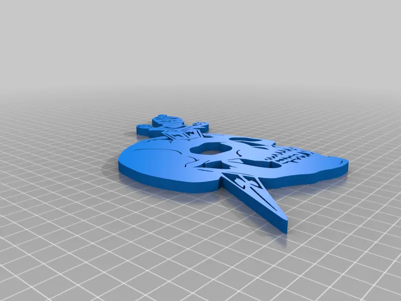 Free Digital Art STL Download - 2D Dagger Skullby SMT_M 🦊