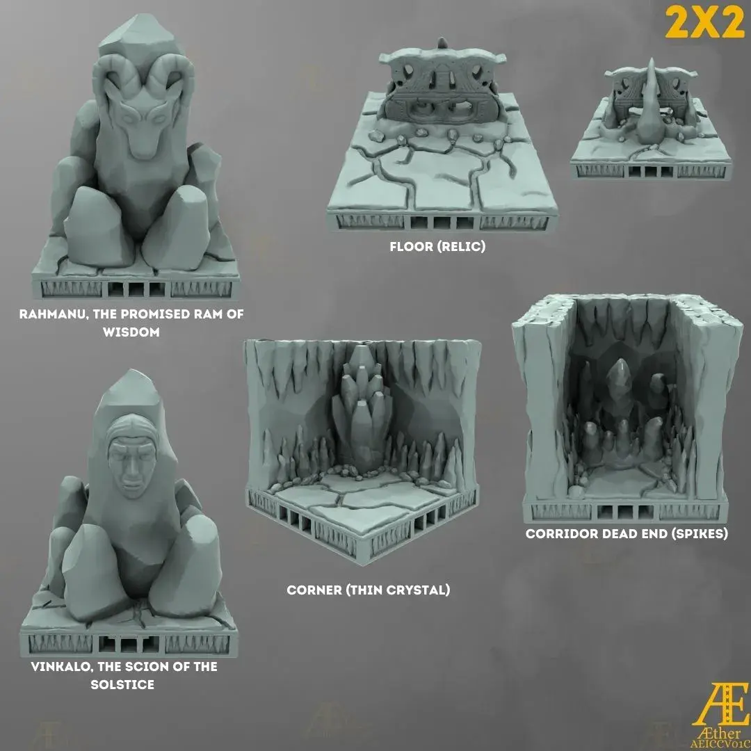 Props & Terrain STL Download - AEICCV01C - Ice Cavern Raresby Aether ...
