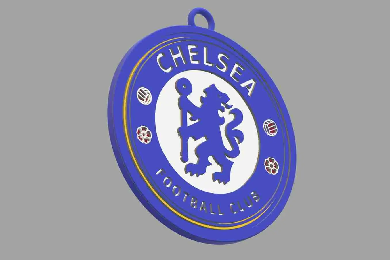 Jewelry & Accessories STL Download - Chelsea FC Keychainby SEYU