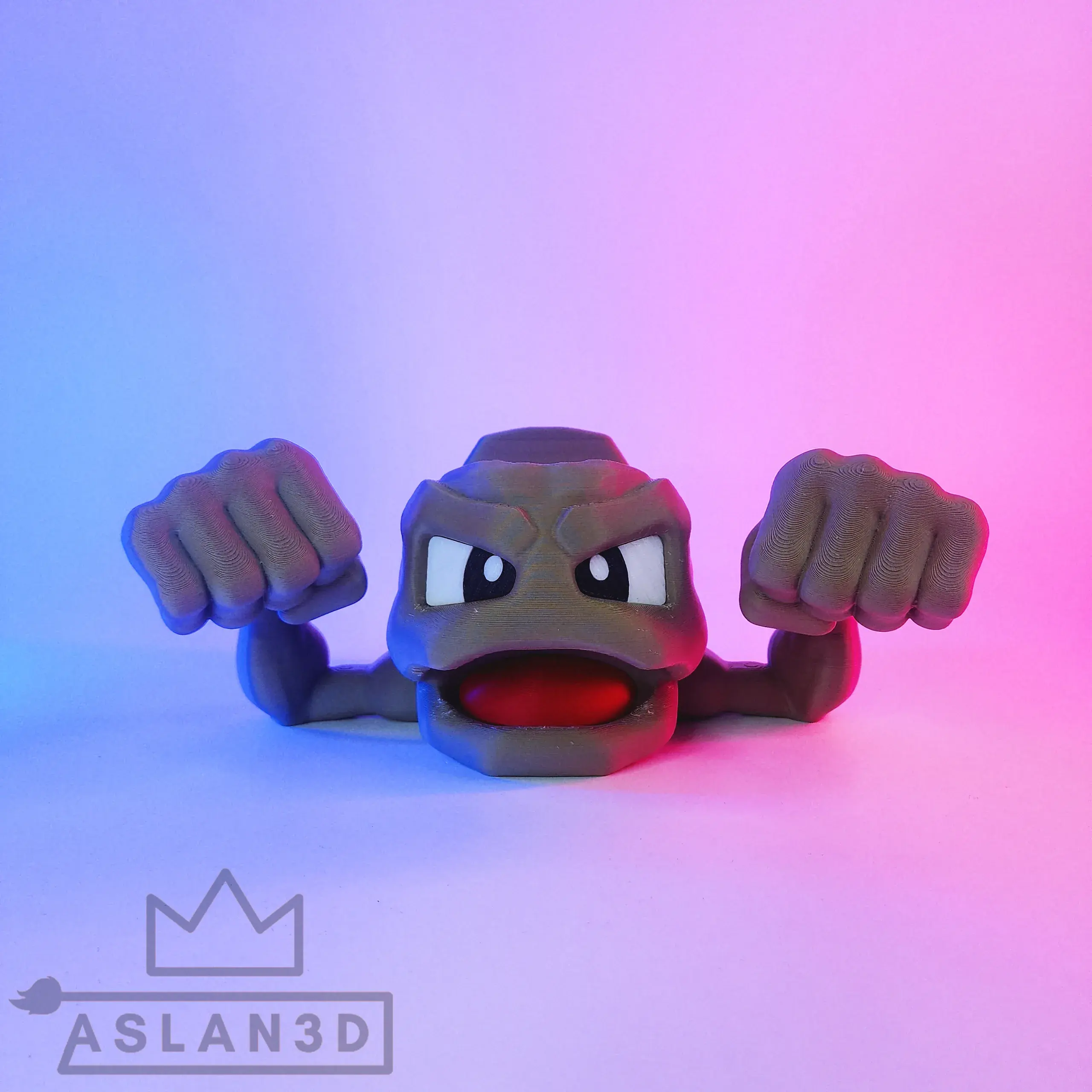 3D Printer Parts STL Descarga - GEODUDE HOLDER CONTROLLER - BY COLORS ...