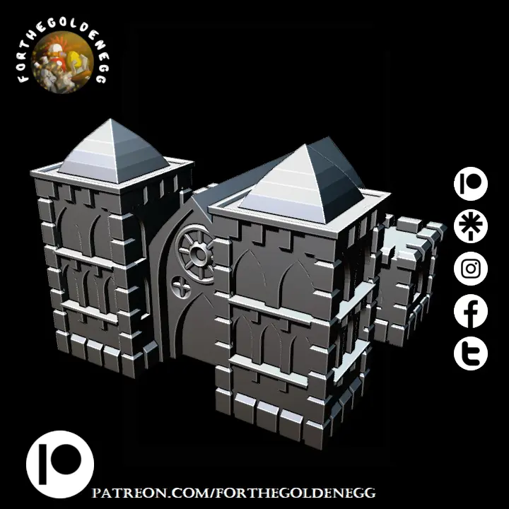 Free Props & Terrain STL Download - Cathedral - Supportless, FDM ...