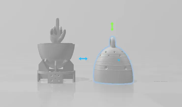 Other STL Download - Middle Finger Bomb Eggby Renfield Black