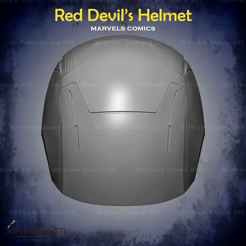 Cosplay STL Download - Red Devil Helmet Cosplay Marvel Comics - STL ...