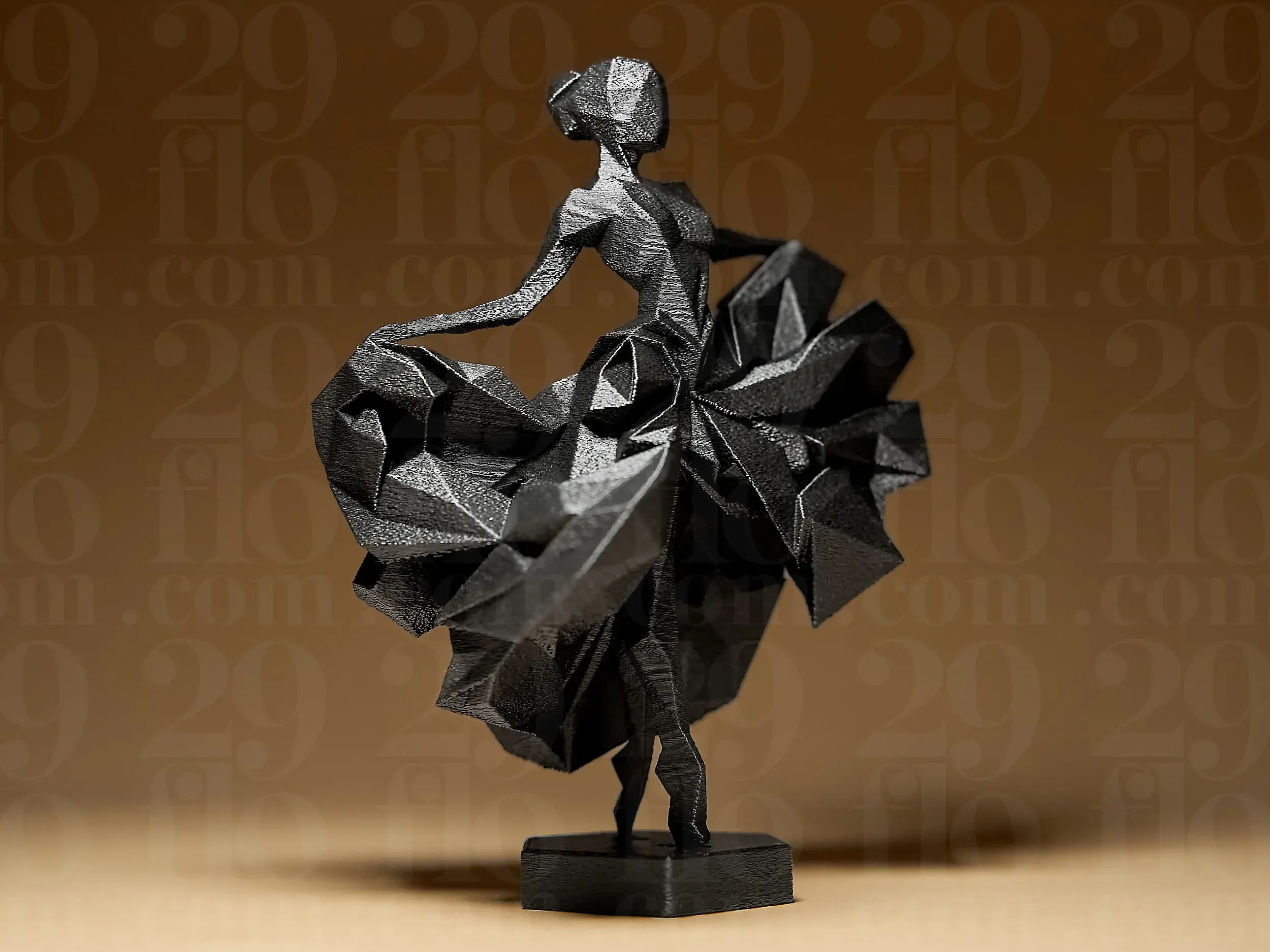 3D Printer Files | 3MF File | Geometric Ballerina Dancer | Creality Cloud