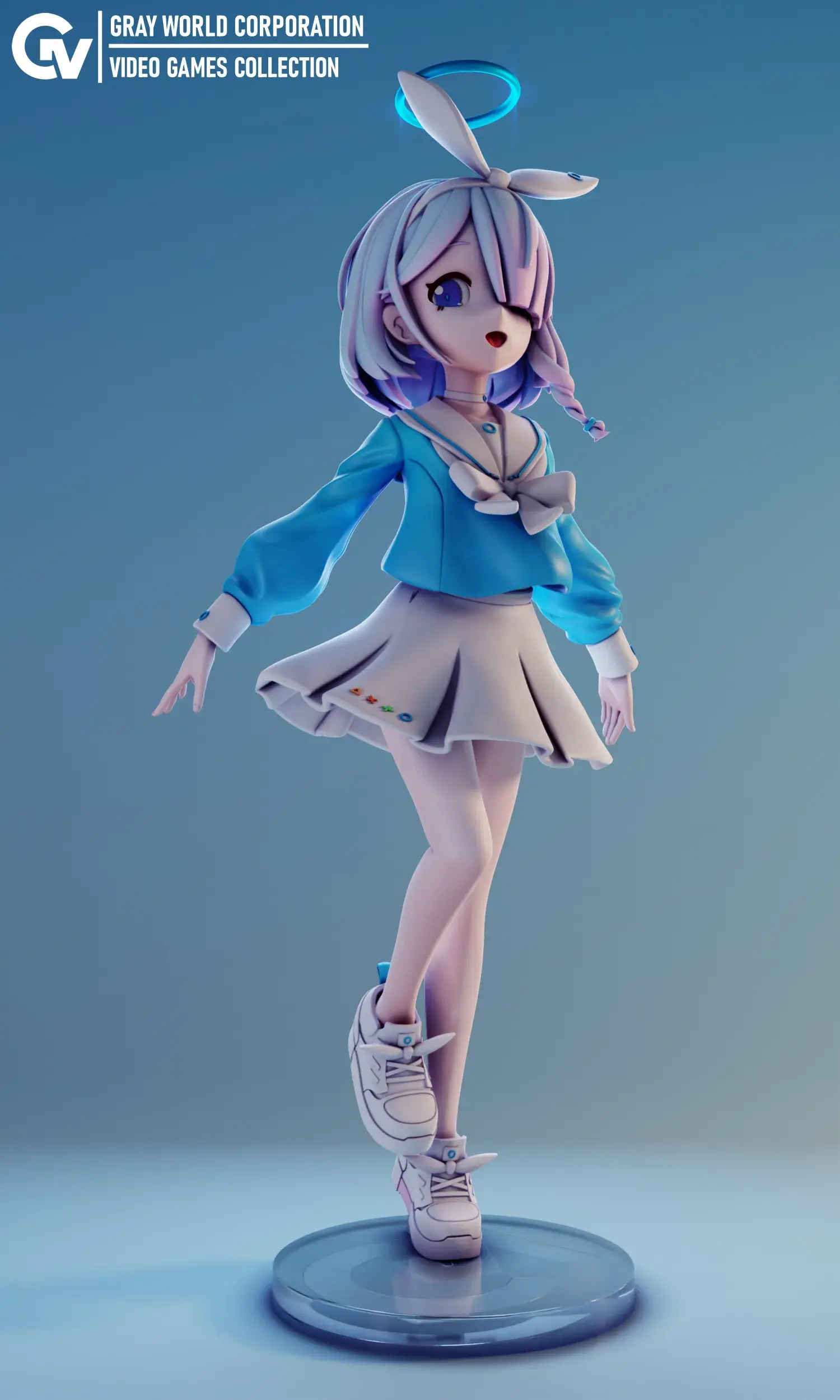 Characters & Creatures STL Download - Arona | Blue Archiveby Gray World ...