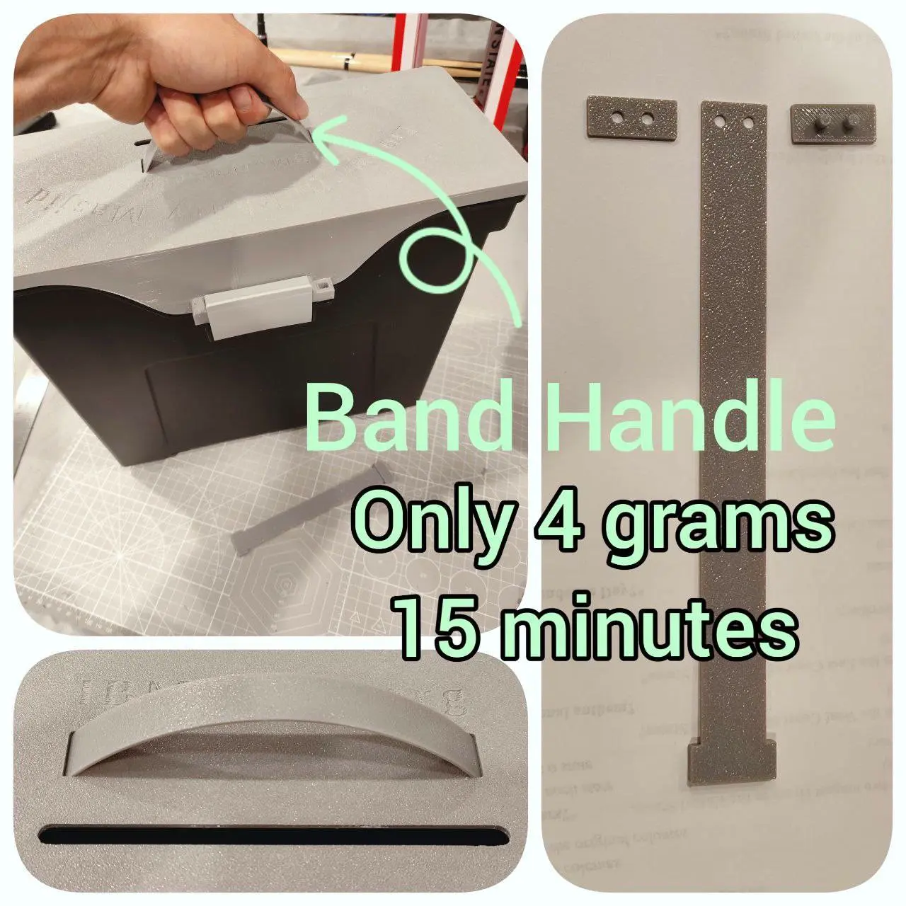 3D Printer Files | 3MF File | Flexible Band Handle | Creality Cloud