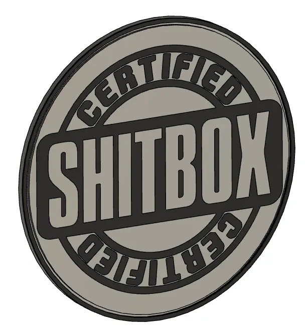 Free Other STL Download - Shitbox Edition Coasterby 3D-ROK