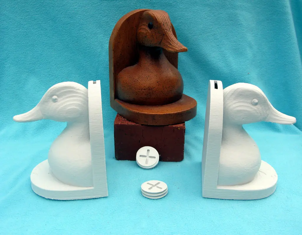 Free Home Decorations & Ornaments STL Download - Duck Bookend or Piggy ...