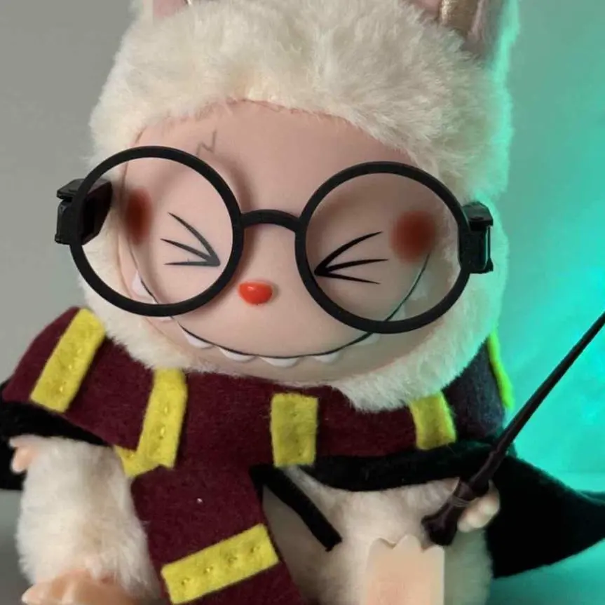3d yazıcı baskı modelleri | 3MF | Harry Potter Glasses & Wand for ...