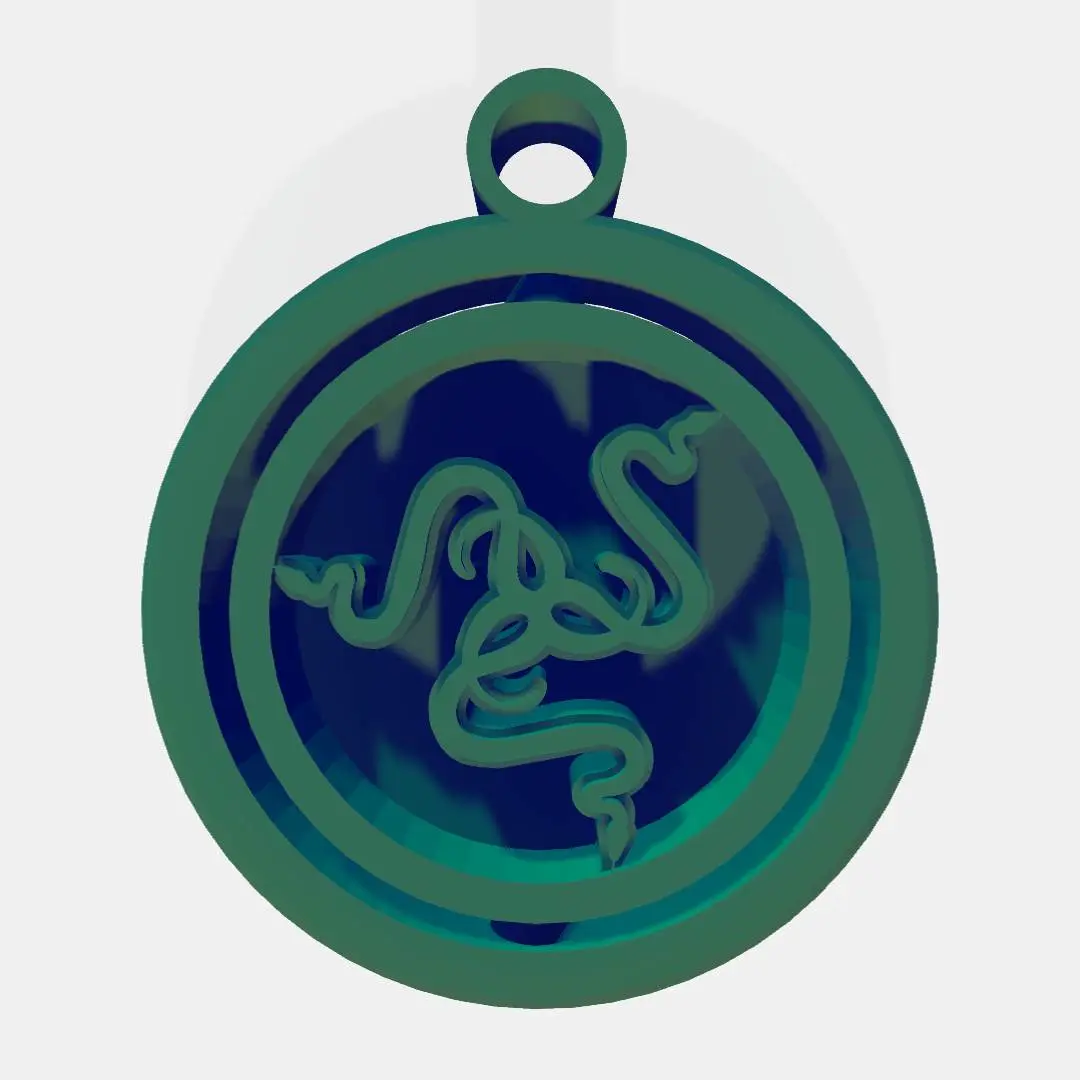 Jewelry & Accessories STL Descarga - razer keychain - 3D-ATAY