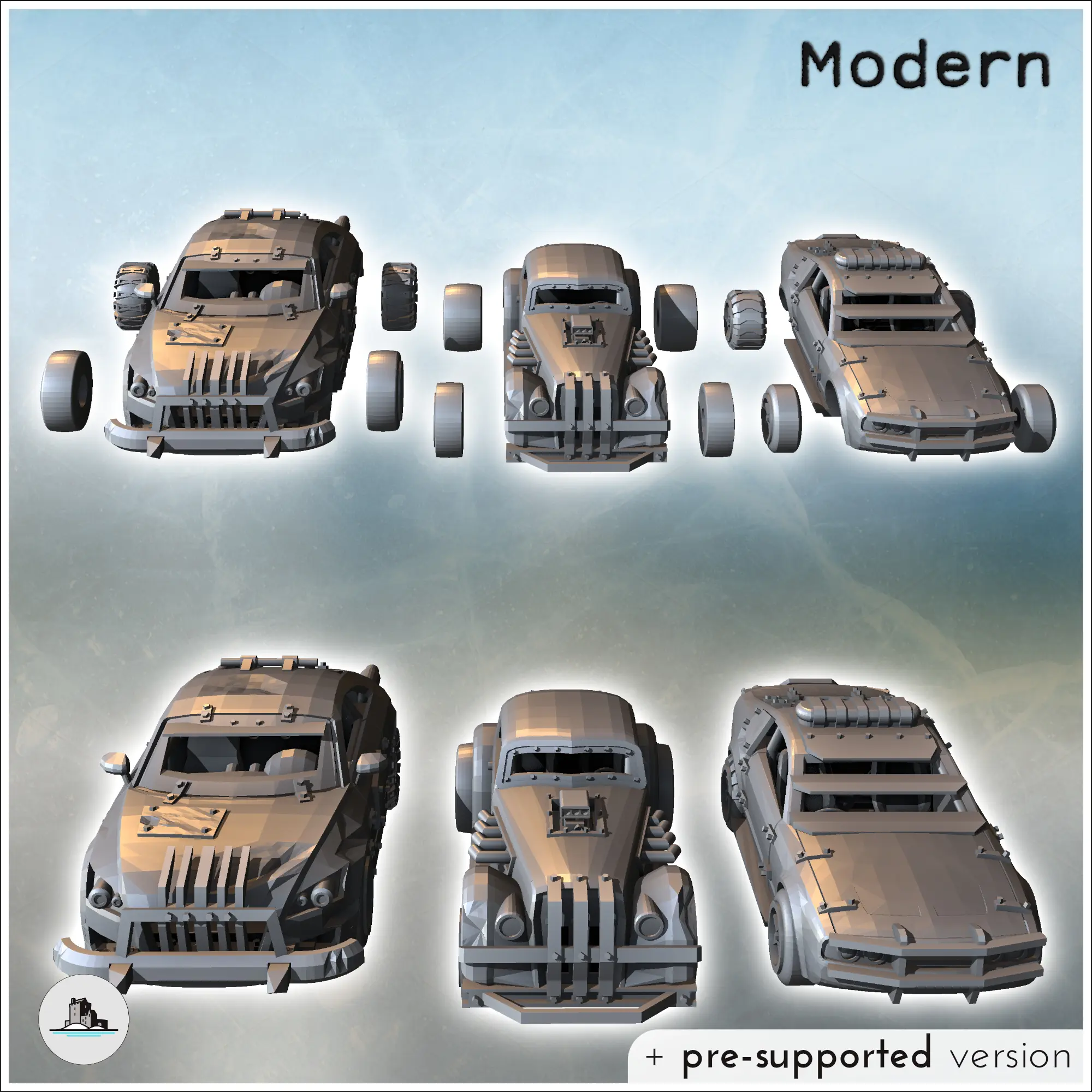 Miniature Games & Accessories STL Download - Set of three post ...