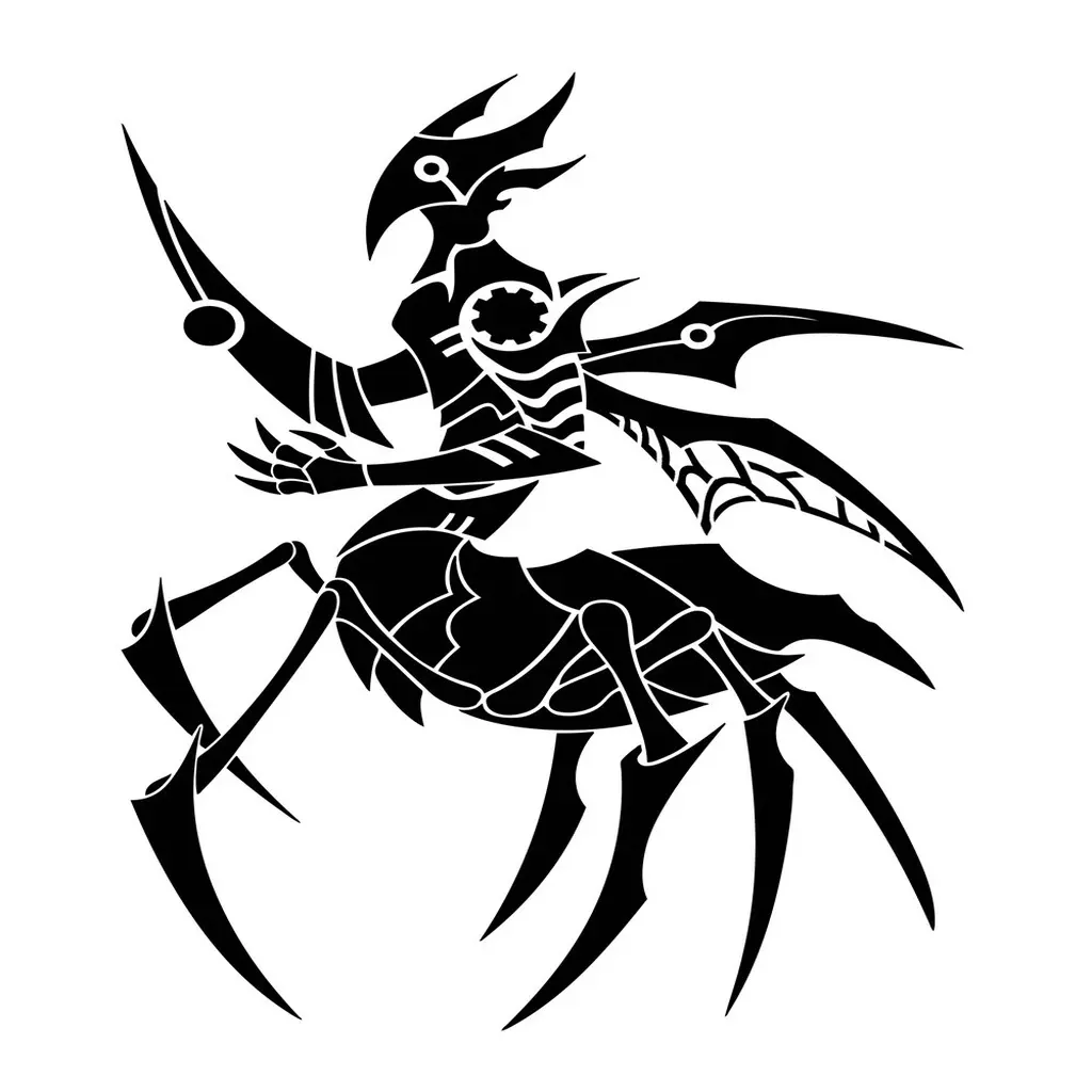 Free Digital Art STL Download - Insect Demon stencilby SMT_M 🦊