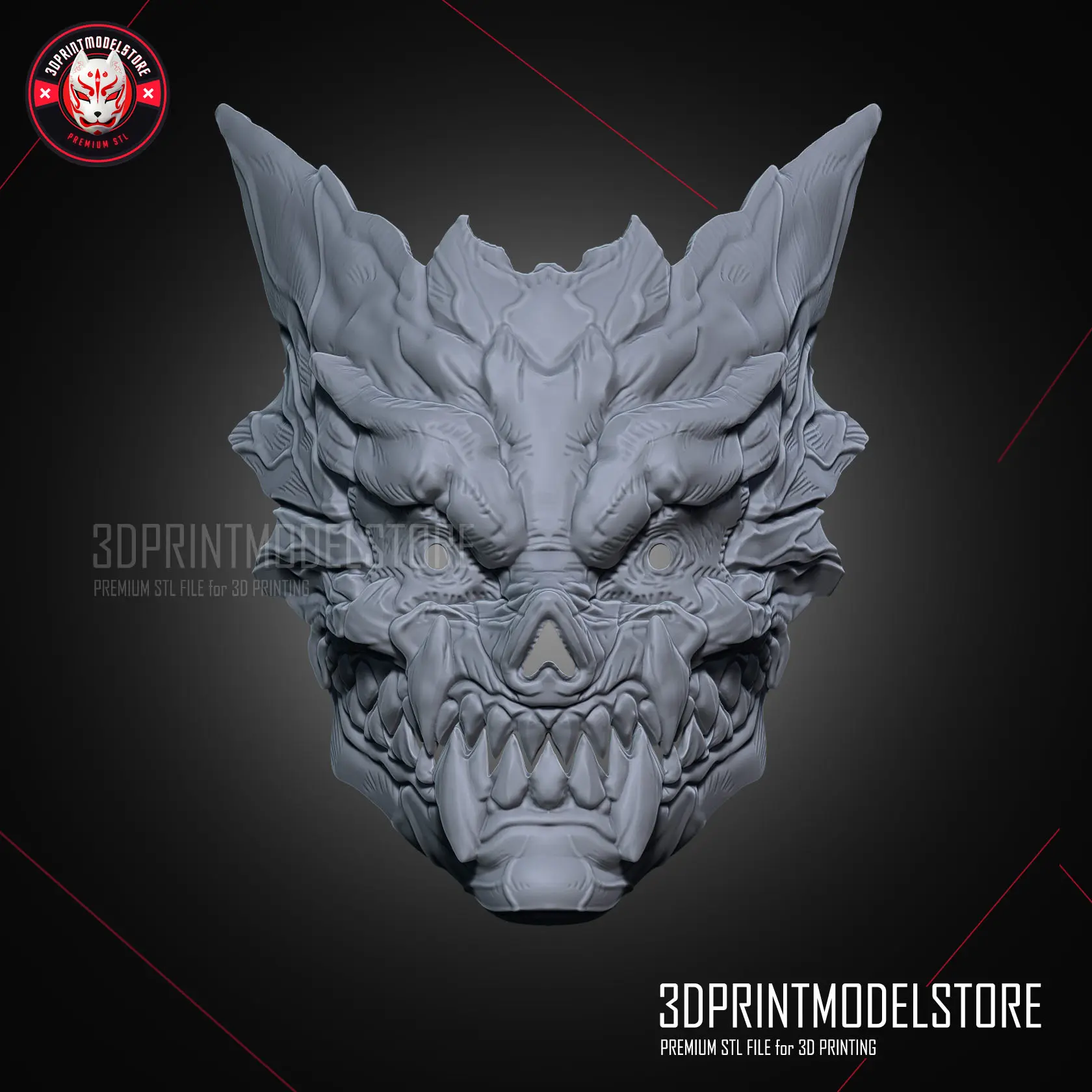 Cosplay STL Download - Kaiju No 8 Mask - Hibino Kafka Cosplay Monster ...