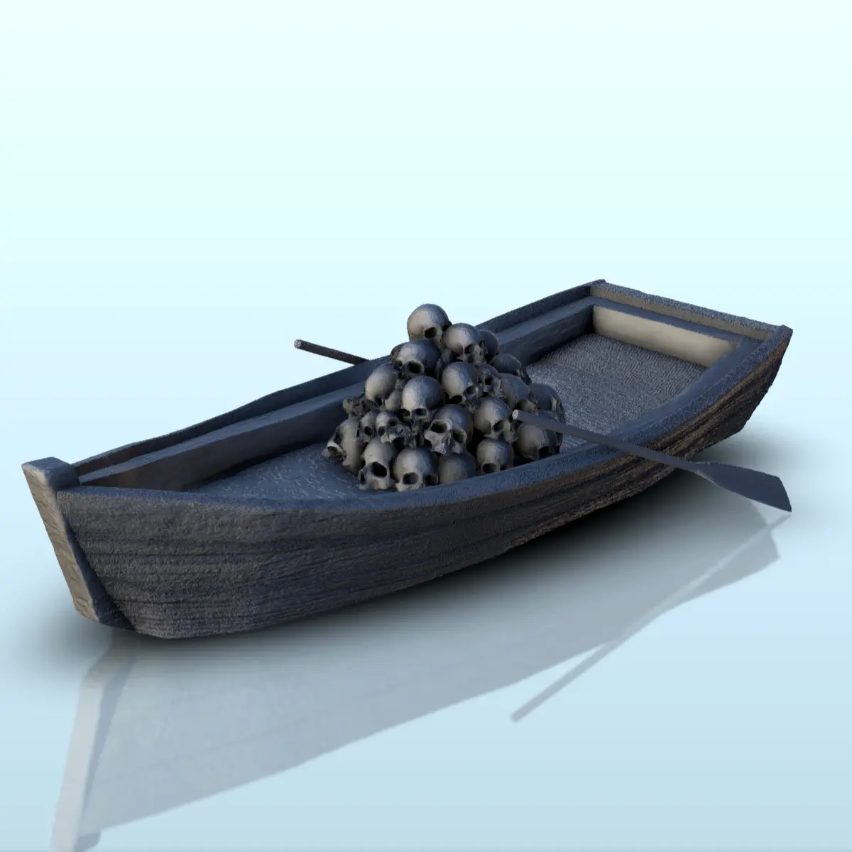 Other STL Download - Rowboat with pile of bones - miniatures warhammer ...