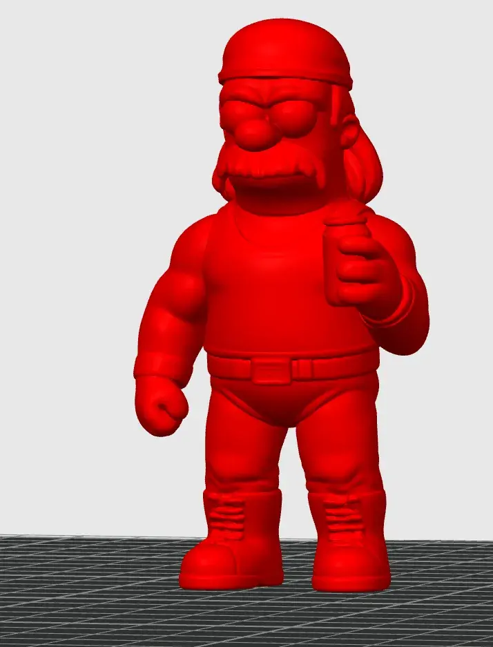 3D Printer Files | 3MF File | Hulk Hogan – Simpsons Style Figure ...