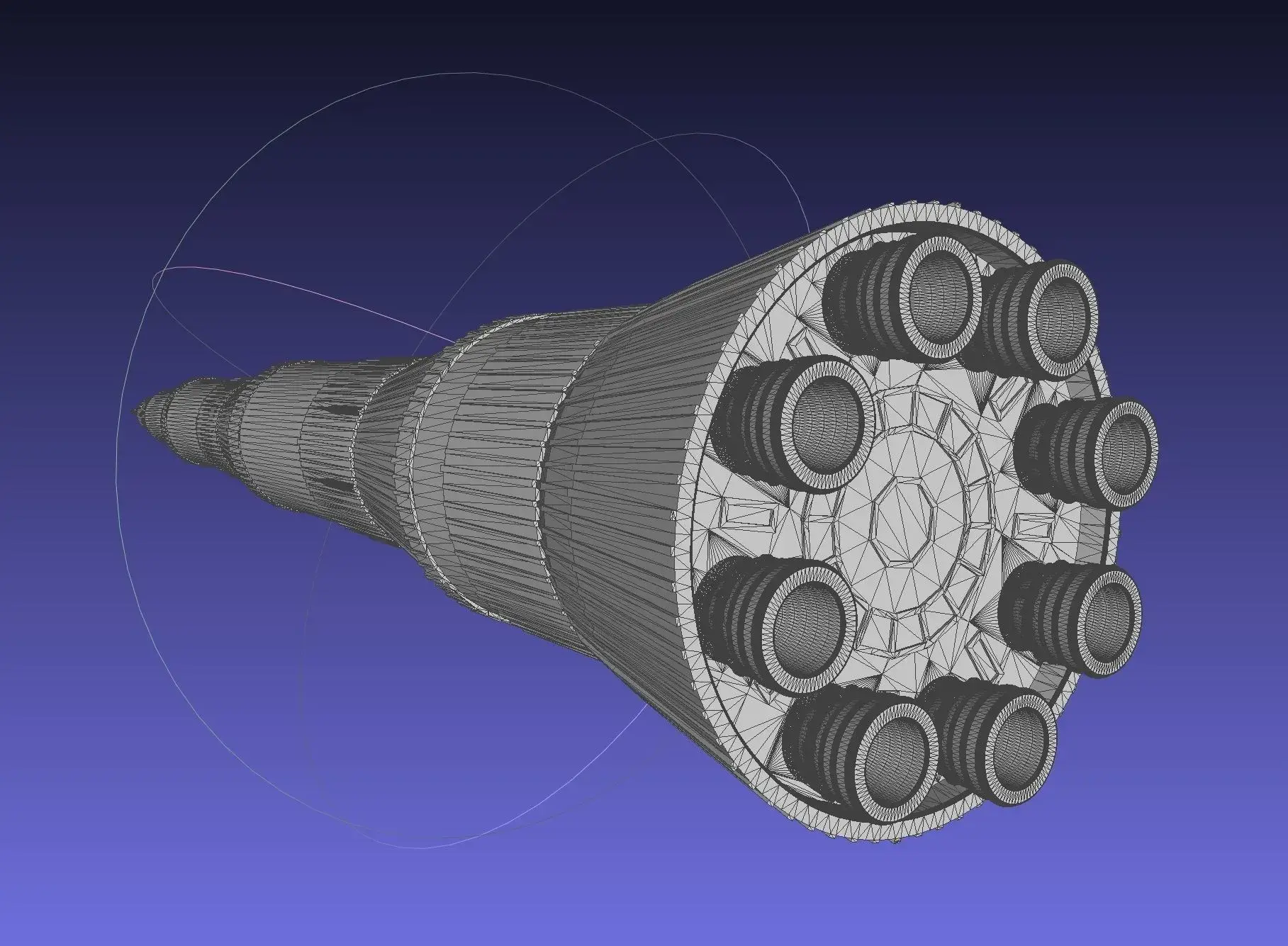 Vehicles & Machinery STL Download - Saturn 8 Apollo Direct Ascent ...