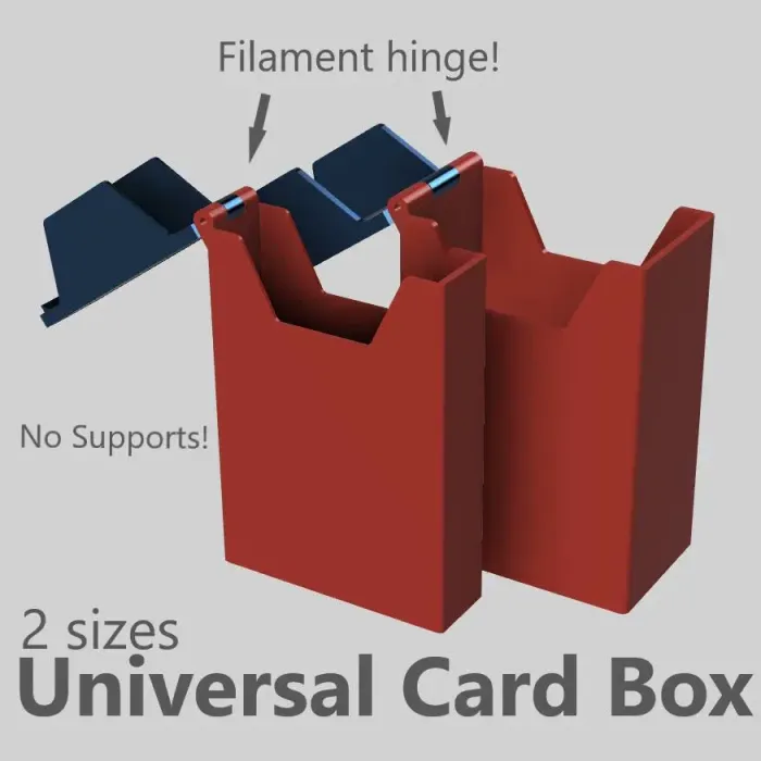 Free Board Games & Card Games STL Download - universal Card Box with ...