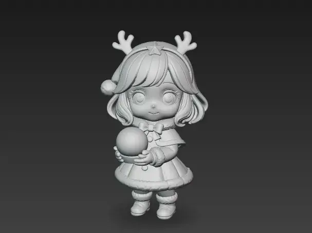 Characters & Creatures STL Download - Reindeer Girlby The calm moon