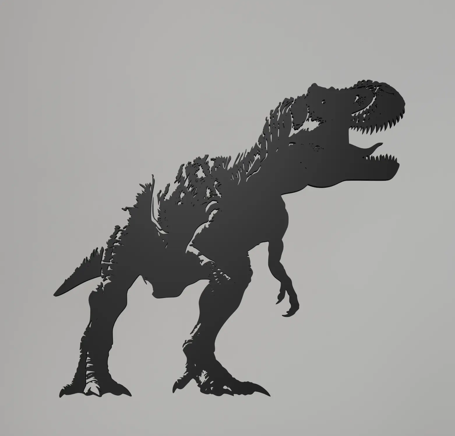 Home Decorations & Ornaments STL Download - T-Rex Wall Artby Ri0m0