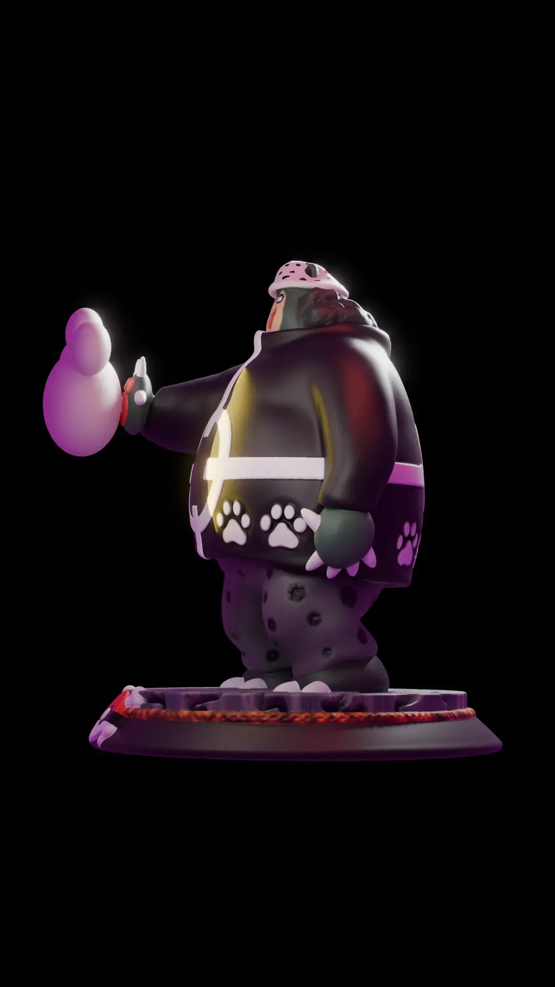 Characters & Creatures STL Download - Fusión Chibi Kuma x Snorlaxby ...