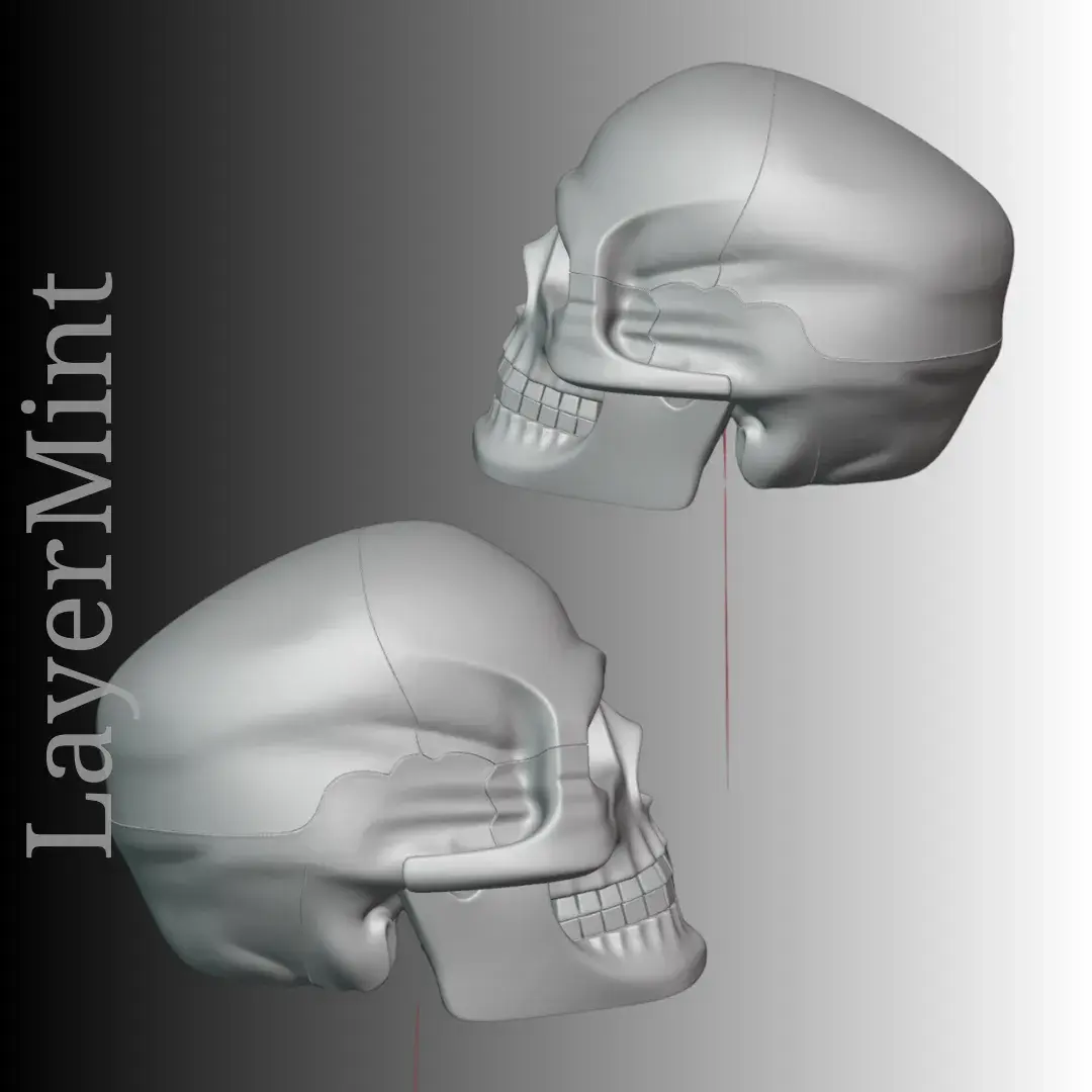 Sculptures & Artworks STL Download - Skull 3D Model | Anatomical Human ...